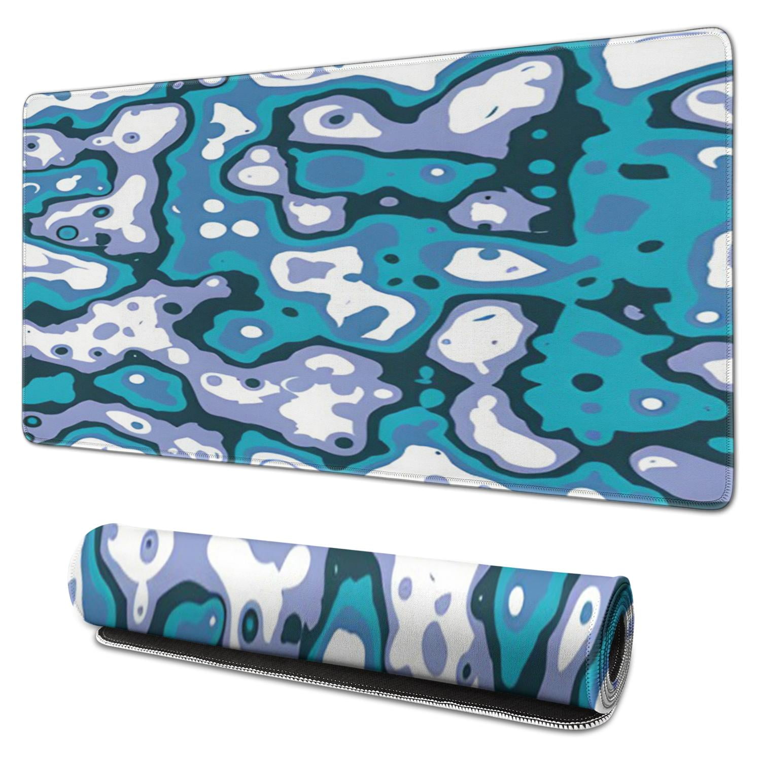 Blue Purple White Camouflage desk Mouse Padwaterproof,rubber ...