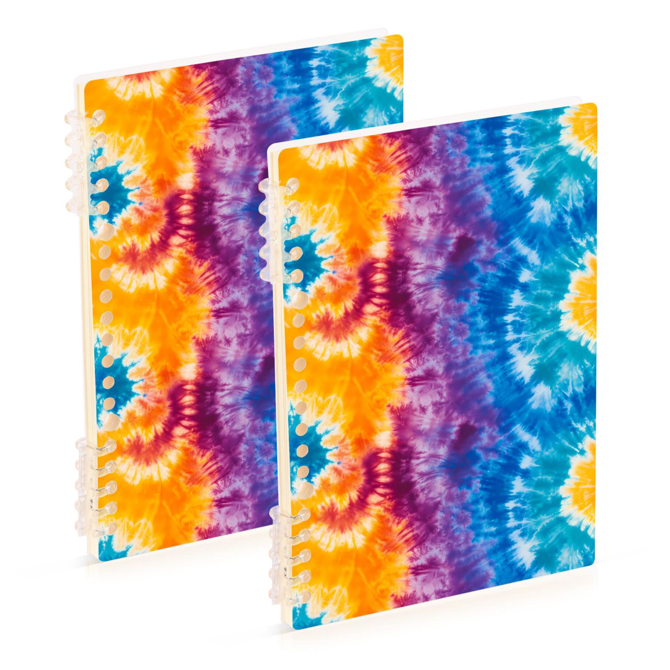 Blue Purple Yellow Tie Dye Notebooks 2 Pcs 1-subject Journal 60 Sheets ...