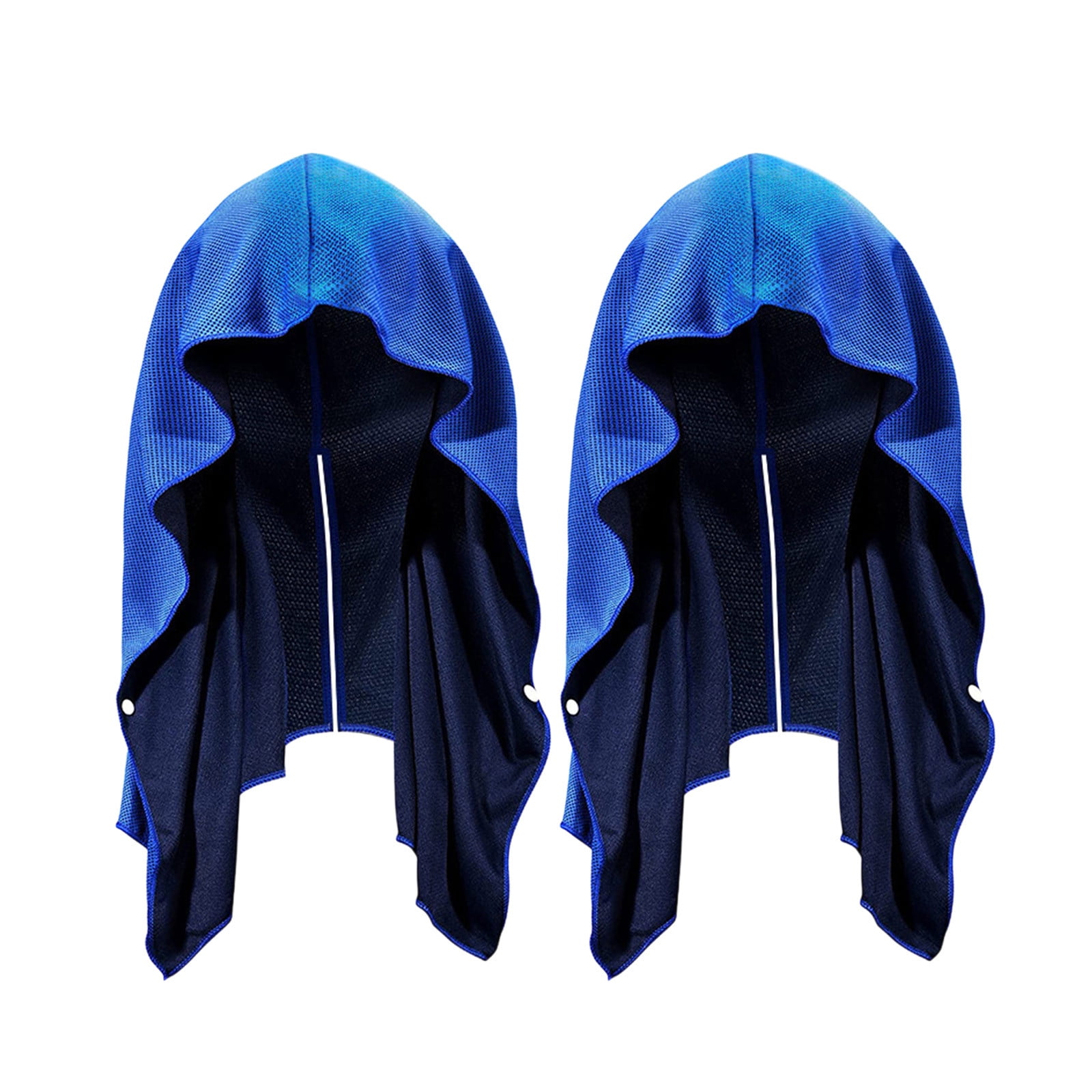 Blue Quickly Drying Hooded Towels U Shaped Design Size 25X12In ...