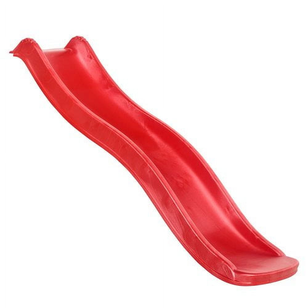 Blue Rabbit Play Outdoor Wavy Kids Slide, 6 Feet, Red - Walmart.com