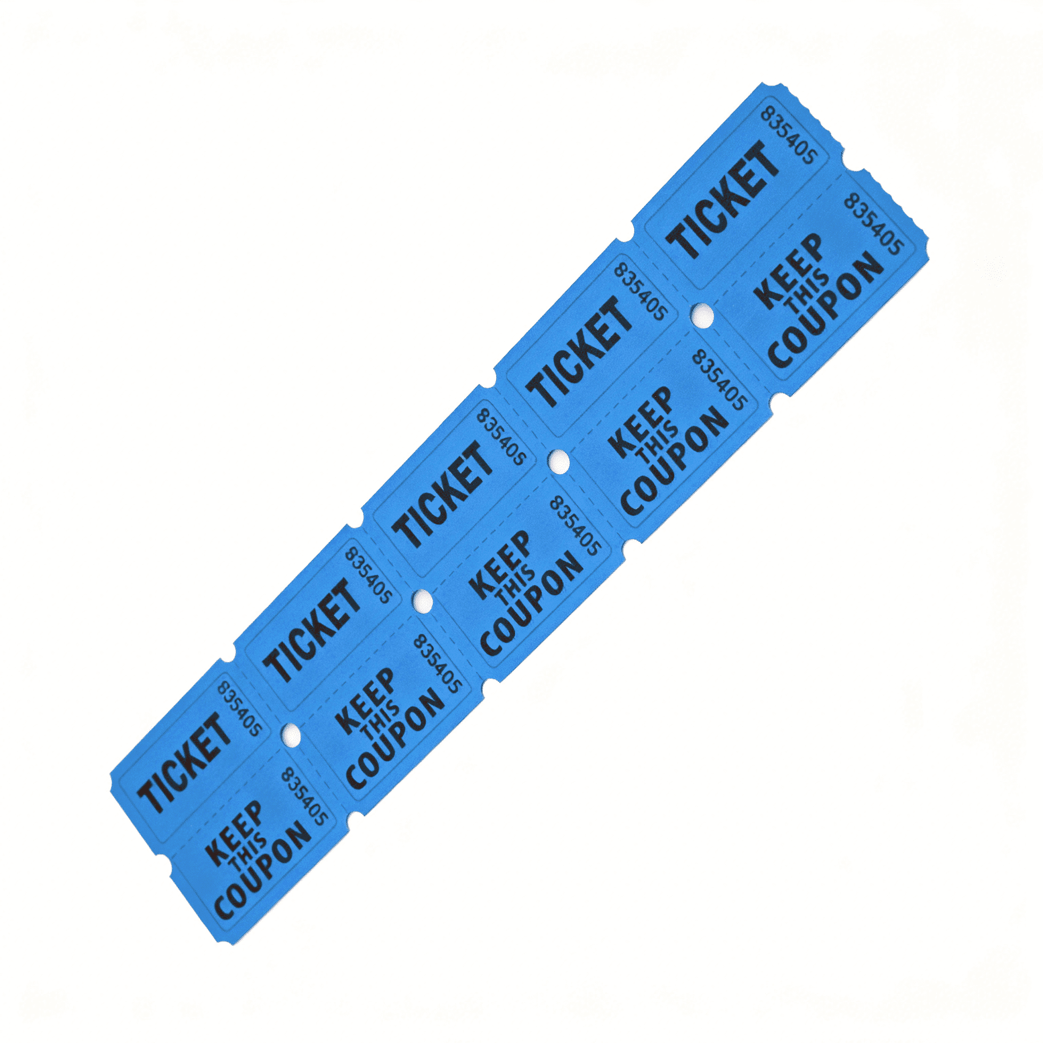 AB Max Blue 50/50 Double Raffle Ticket Sheets - 200 Pairs (400 Pcs ...