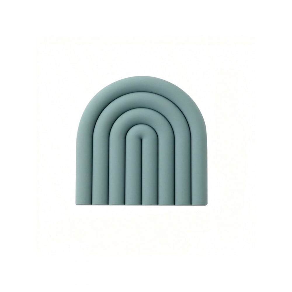 Blue Rainbow Silicone Trivet Mat - Heat-Resistant, Non-Slip Insulation ...
