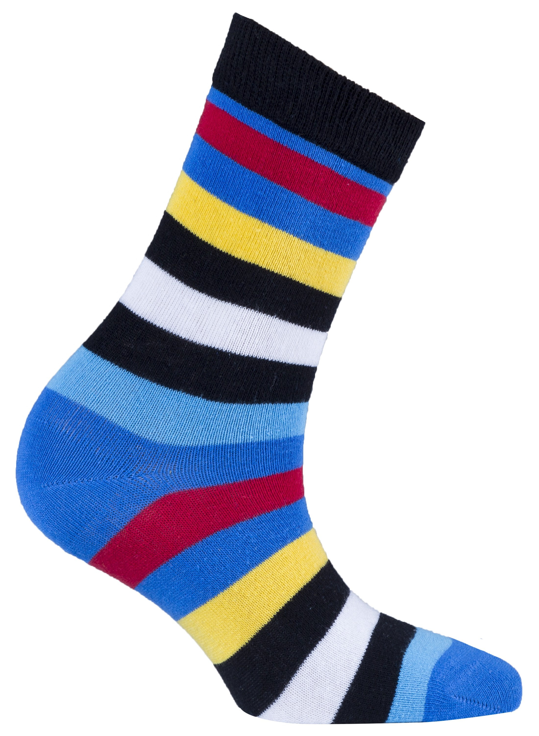 Blue Rainbow Stripe Socks - Walmart.com