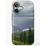 Blue Rainbows and Waterfalls Retro Landscape Phone Case for iPhone 11 ...