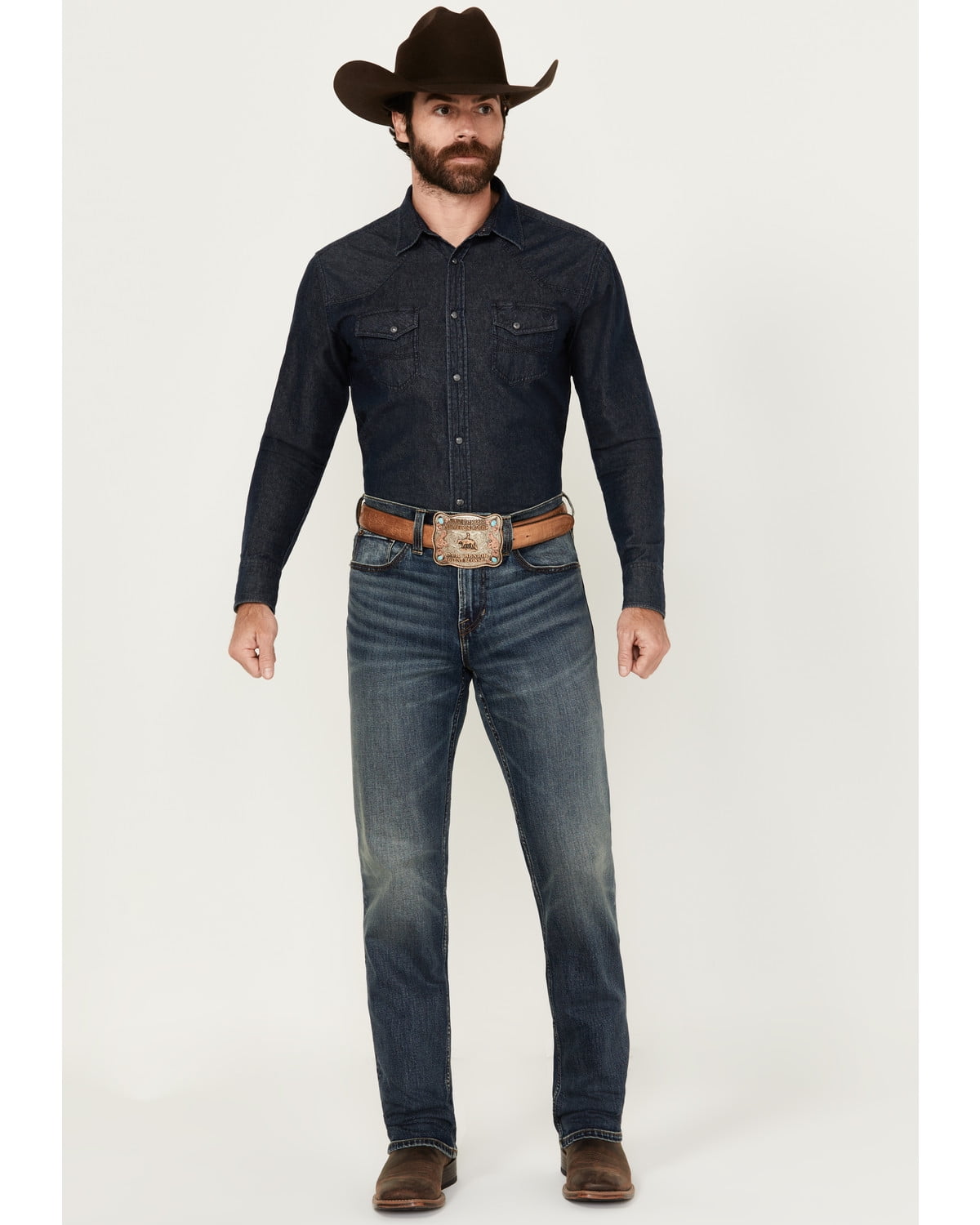 Blue Ranchwear Men's Sonora Wash Bronson Slim Straight Stretch Denim ...