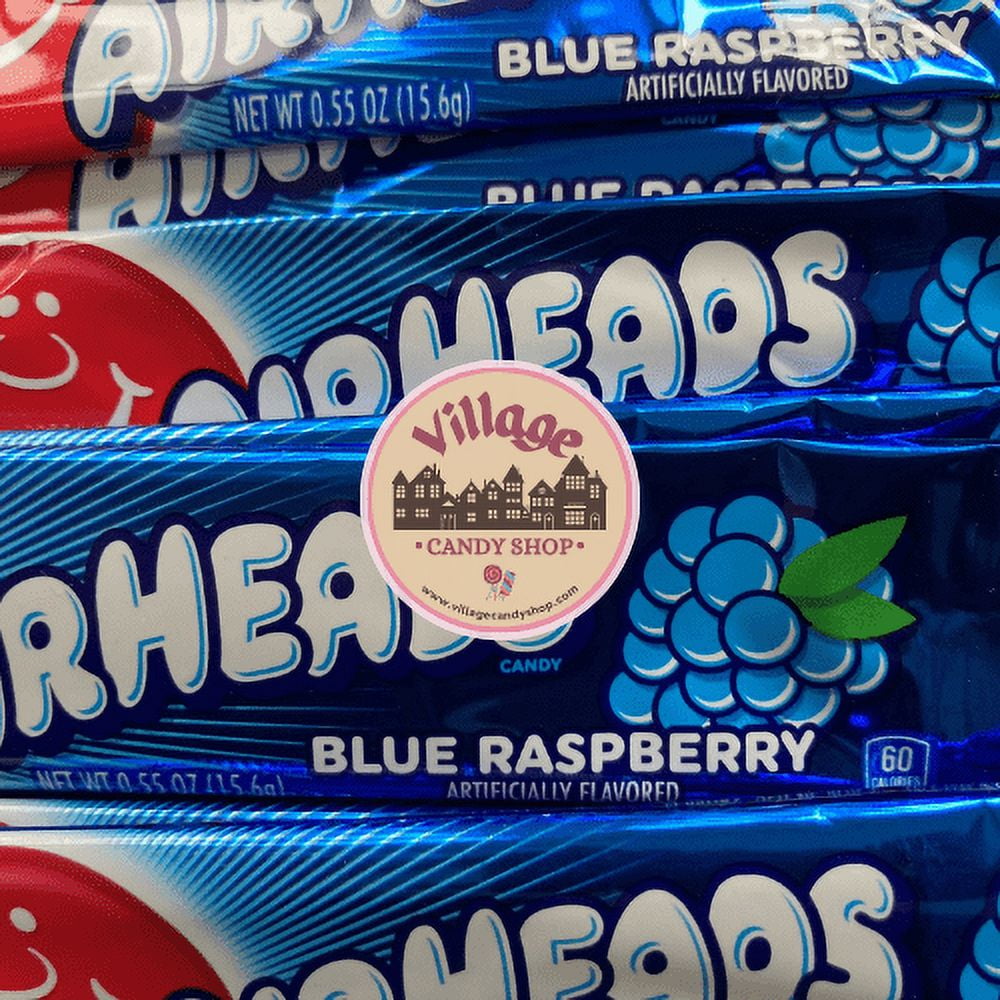 AirHeads Blue Raspberry Candy Bars, Individually Wrapped, 10 Count ...