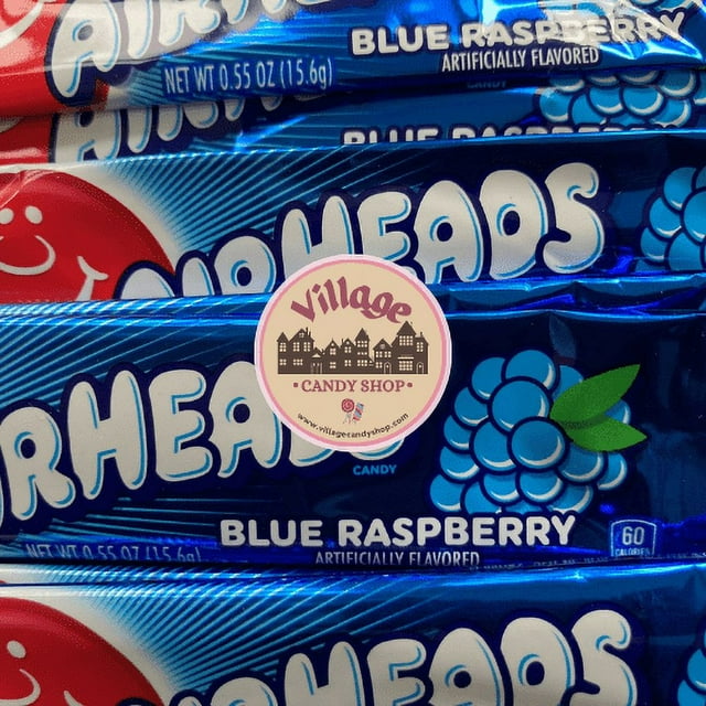 Blue Raspberry Airheads Candy Full Size Bars - 10 Count - Walmart.com
