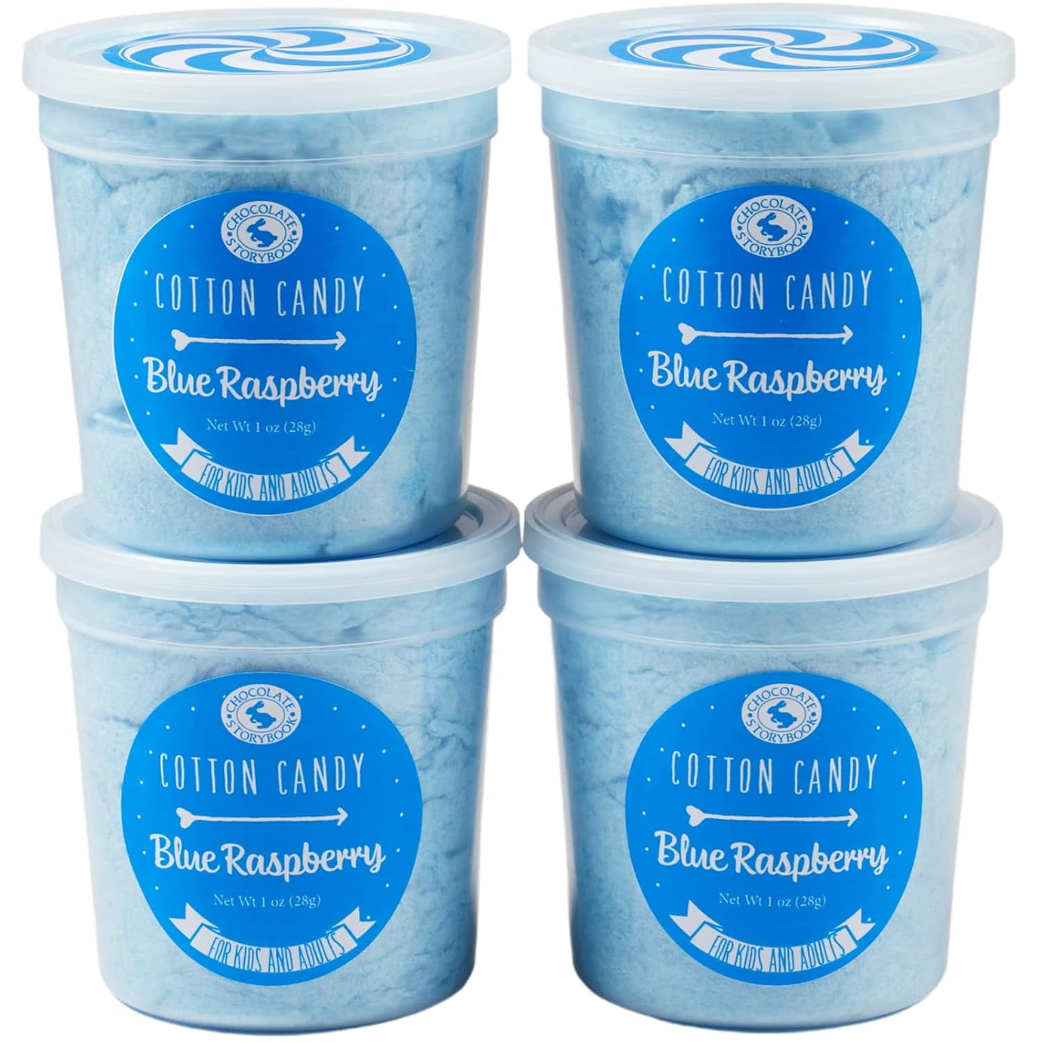 Blue Raspberry Cotton Candy Favors (Gift Set of 4) - Unique Ideas for ...