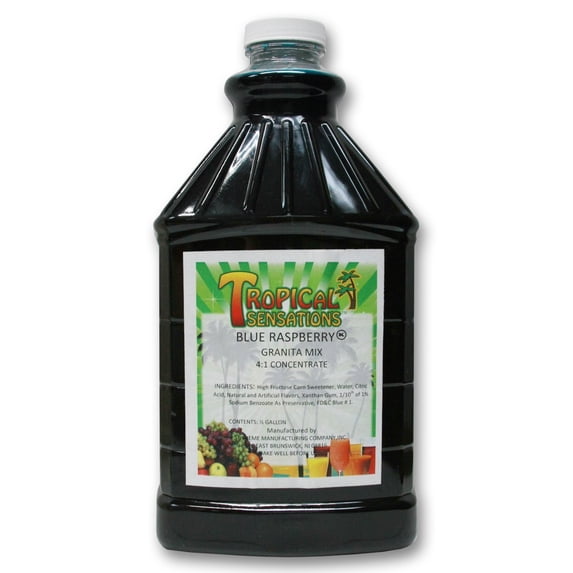 Tropical Sensations Blue Raspberry Frozen Drink Mix, 64 oz Bottle ...