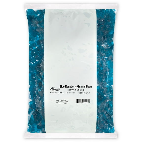 Beulah's Candyland Blue Gummi Bears, 2-lb Bulk Pack, Blue Raspberry ...