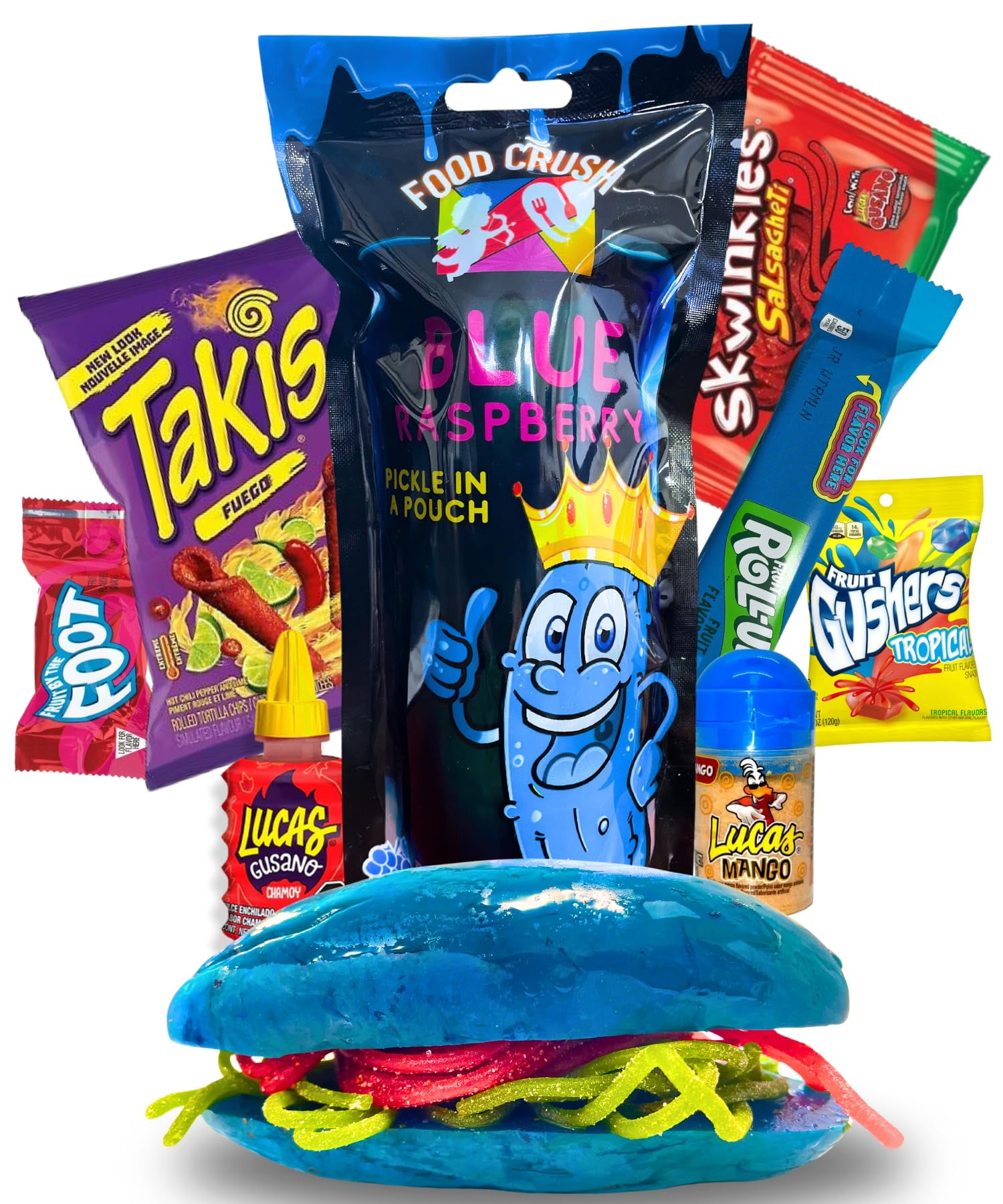 Blue Raspberry Pickle Kit DMF15 With Takis-Mexican Candy (Dulces ...
