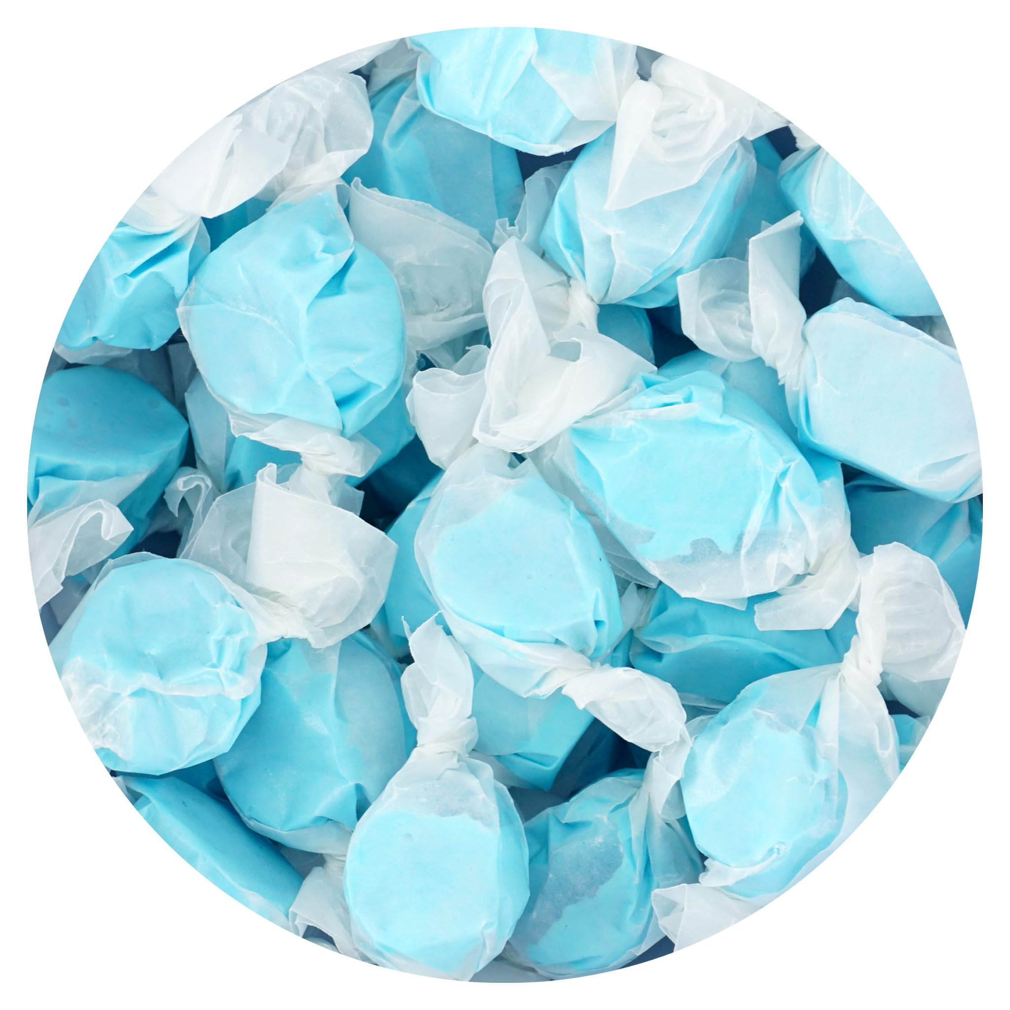 Blue Raspberry Salt Water Taffy, 1 Pound Bulk Bag, Blue Taffy ...