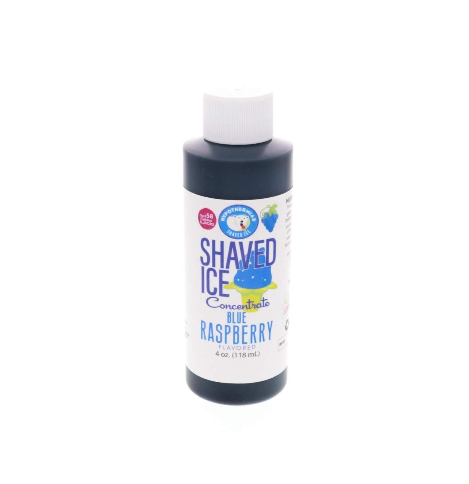 Blue Raspberry Shaved Ice and Snow Cone Flavor Concentrate 4 Fl. Ounce ...