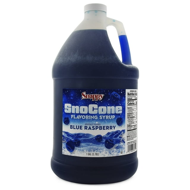 Blue Raspberry Snappy Snow Cone Syrup (1 Gallon) - Walmart Business ...