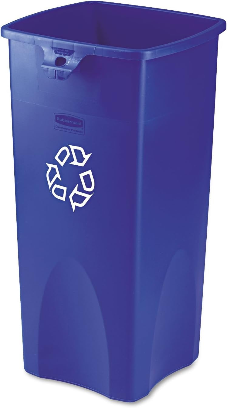 Blue Recycling Container with Easy-Open Top and Integrated Venting ...