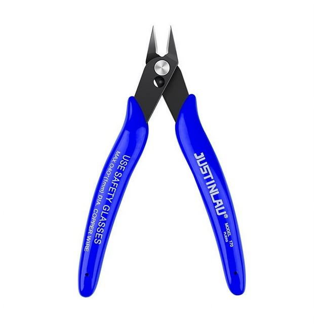 Blue/Red 170 Wire Cutter DIY Trimmer Diagonal Side Cutting Cable ...