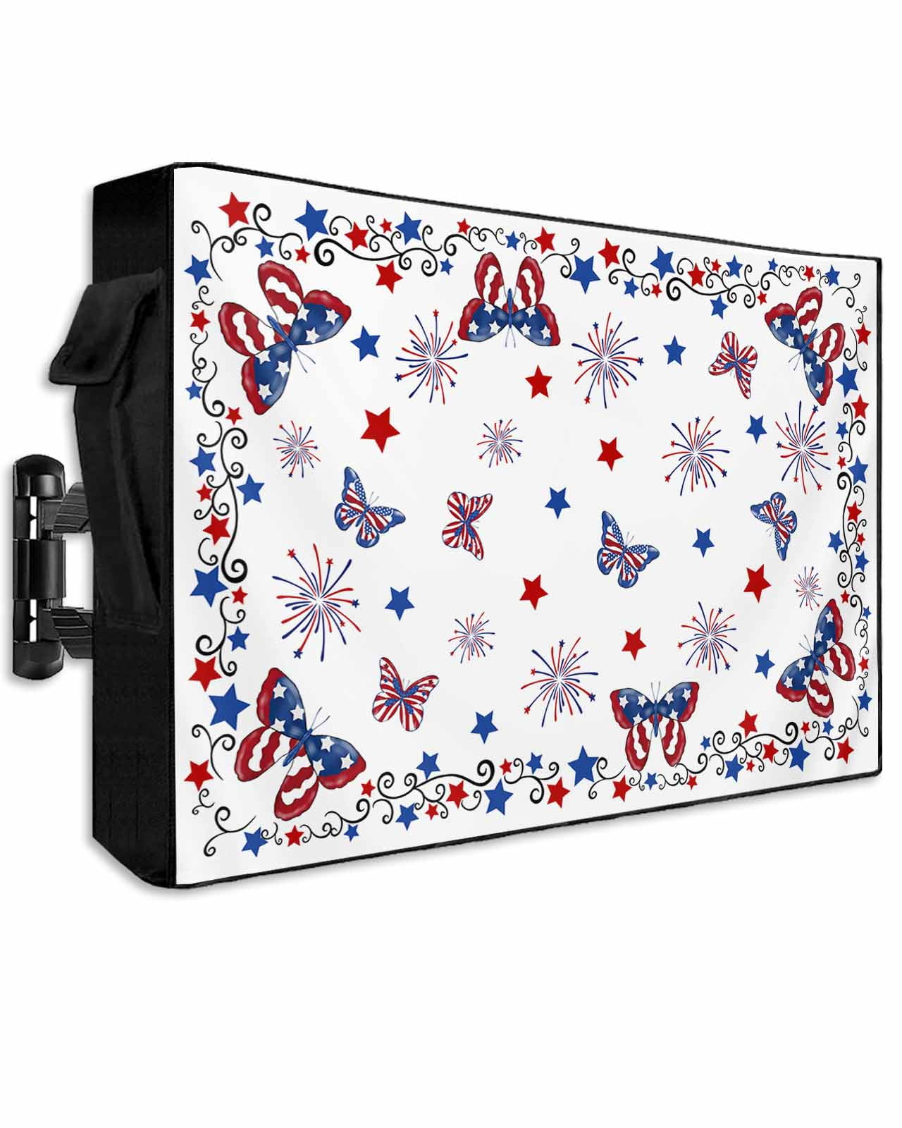 Blue Red 4th of July Outdoor TV Cover 30 to 32 Inch Weatherproof ...