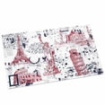 Blue Red City Door Mat 20x31.5 Inch Modern Red Blue Architecture ...