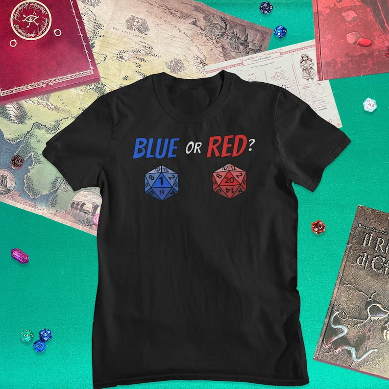 Blue or Red? DnD and Matrix Crossover Shirt | Dungeons & Dragons T ...