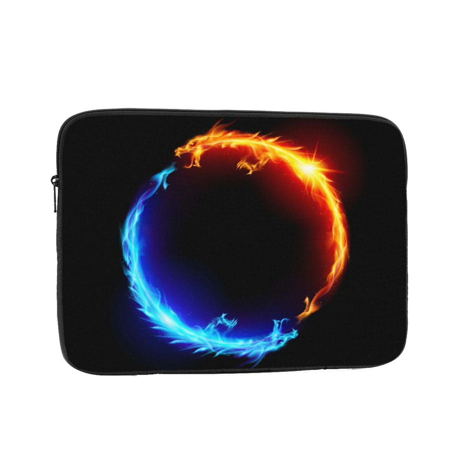 Blue&Red Fire Dragons 17 inch Portable Laptop Sleeve Compatible with ...