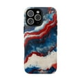 Blue Red Geode Agate Slice Abstract Mineral Art Phone Case with iPhone ...