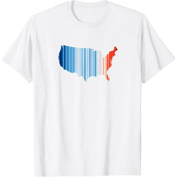 Blue & Red Global Temperature - USA Climate Change T-Shirt - Walmart.com