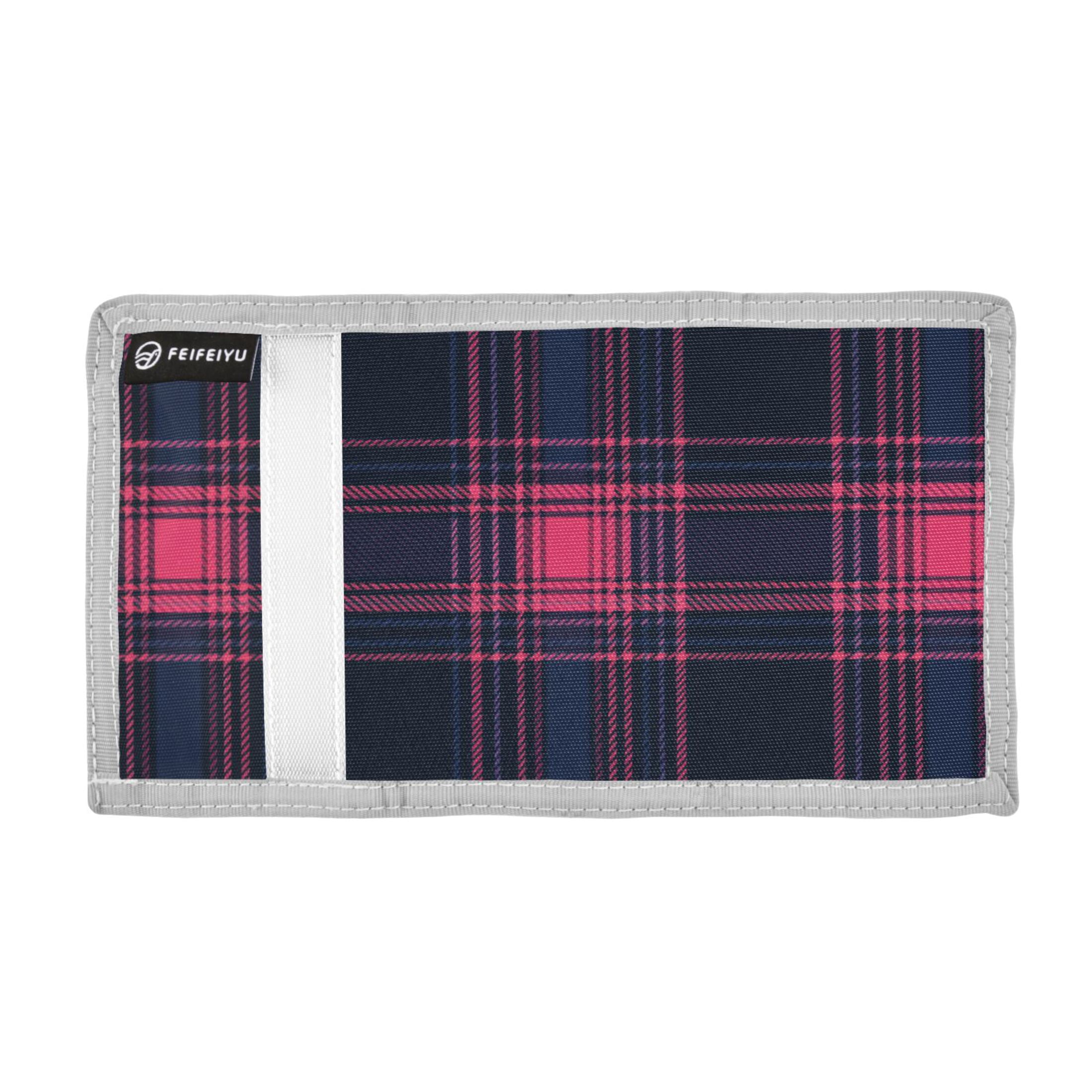 Blue Red Tartan Plaids Trifold Wallets Card Holders Coin Pockets with ...