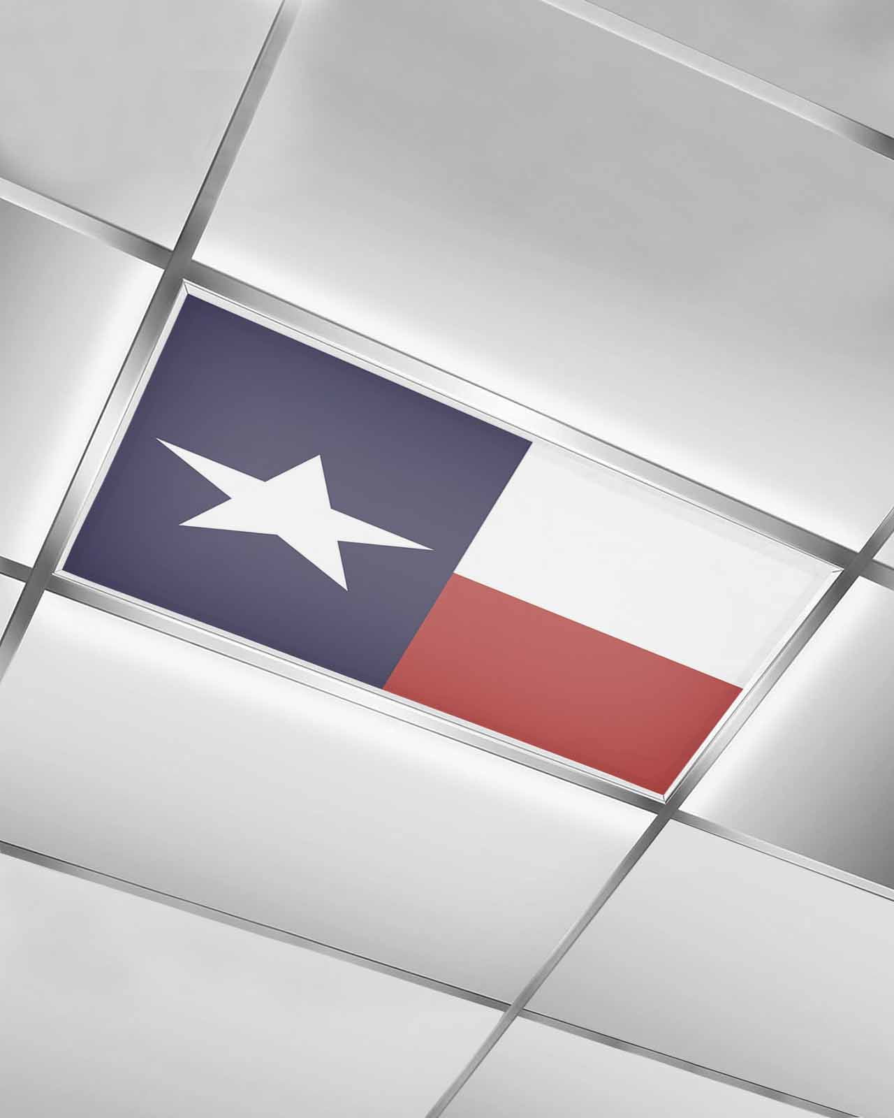 Blue Red White Texas Flag with Star,Fluorescent Light Covers for ...
