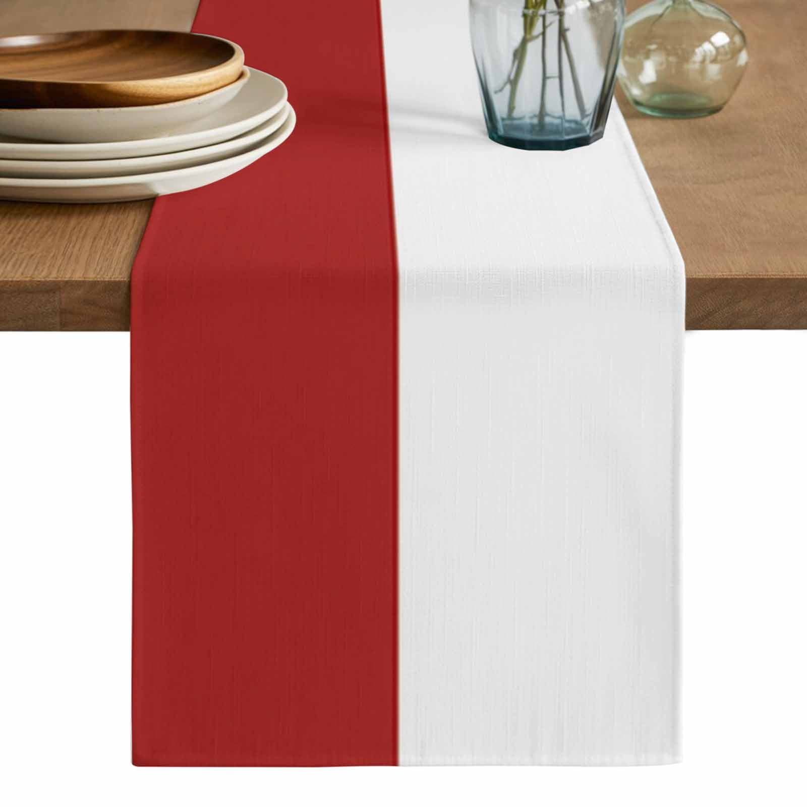 Blue Red White Texas Flag with Star Table Runner, Minimalistic ...