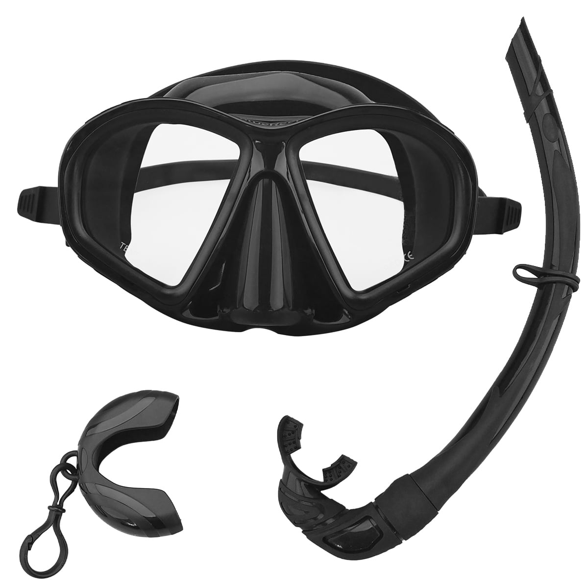 Blue Reef Black Freediving Mask & Snorkel Set - Walmart.com