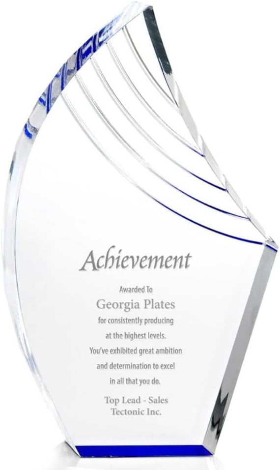Blue Reflection Award - Engraving Up to Three Lines and Pre-Written ...