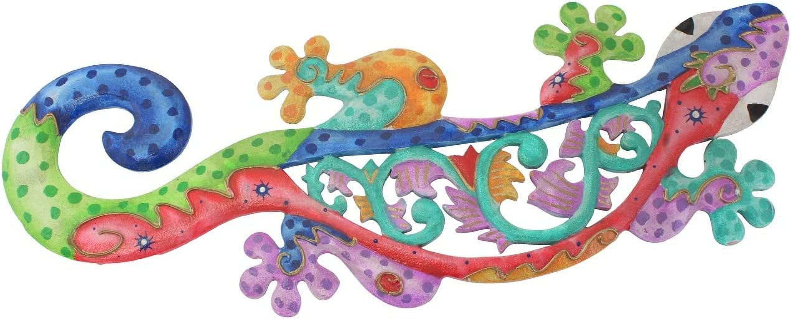 Blue Relief Cut Gecko Coastal Plaque Sign Wall Hanging ation For The ...