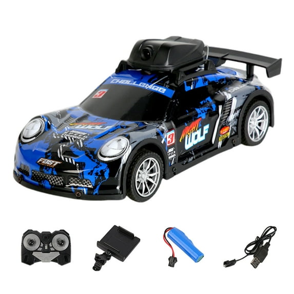 Blue Remote Control Car Pvc Shell 3.7V 500Mah Led Lights High ...