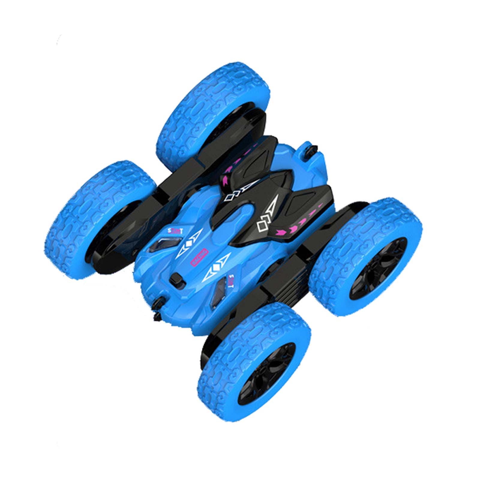 Blue Remote Control Double Sided Stunt High Speed Deformation Off Road ...
