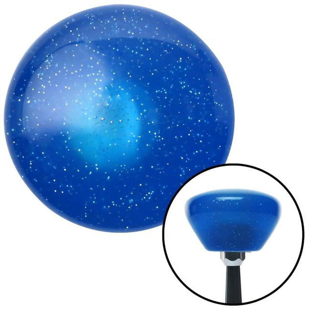 Blue Retro Metal Flake Shift Knob with 0.31-24 Insert Shifter Auto ...