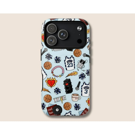 Blue Retro School Drama Tough Impact Case Cozy Nostalgic Theme for ...