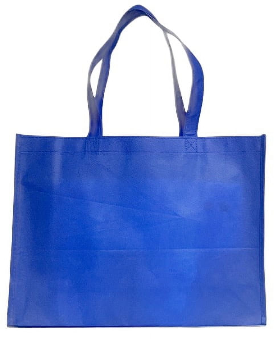 Blue Reusable Grocery Tote Shopping Bags Hand Bags Eco Friendly 100 ...