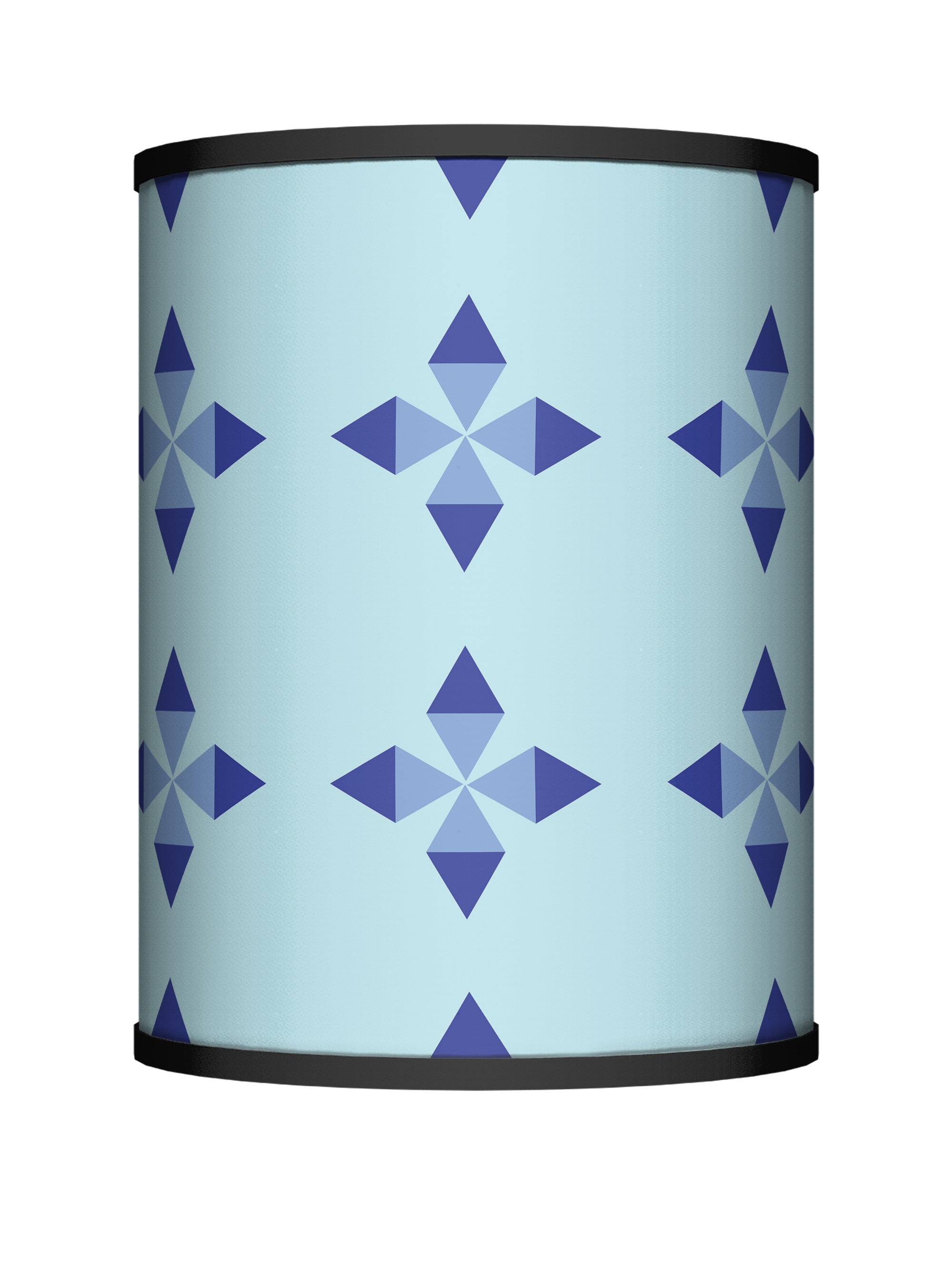 Blue Rhombus Mid Century Pattern Shade Lamps for nightstand, Lamp for ...