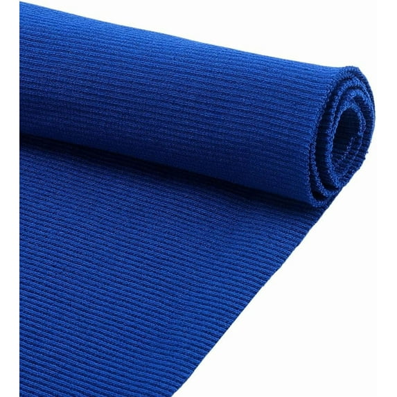 Blue Ribbing Fabric for Cuffs Stretchy Fabric Elastic Rib Knit Fabrics ...