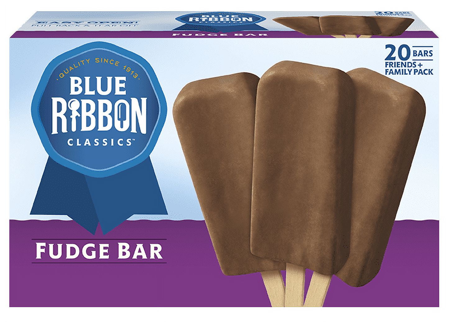 Blue Ribbon Classics Fudge Frozen Treat Bar, 45 fl oz 20 Pack - Walmart.com