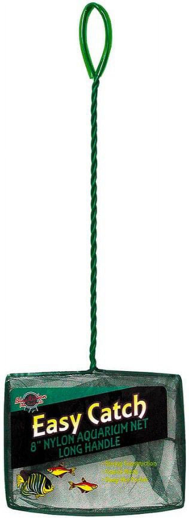 Blue Ribbon Pet Easy Catch Coarse Nylon Aquarium Net with Extra Long ...