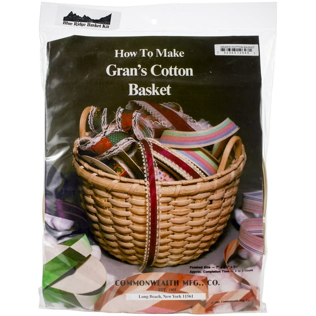 Blue Ridge Basket Kits, Grans Cotton Basket, 9-1/2" x 7" - Walmart.com