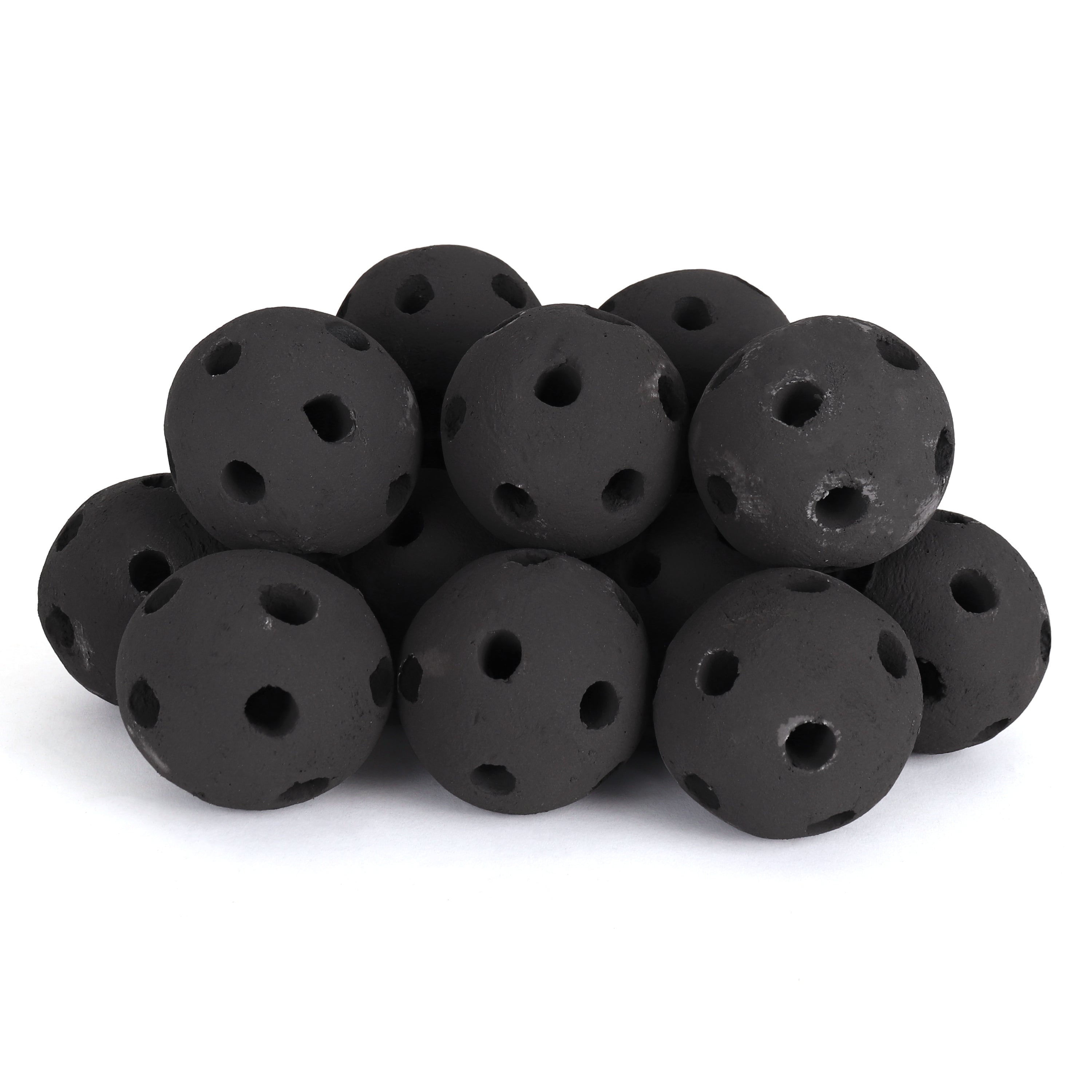 Blue Ridge Brand Ceramic Fire Balls - Hollow Lava Rock for Fire Pits ...