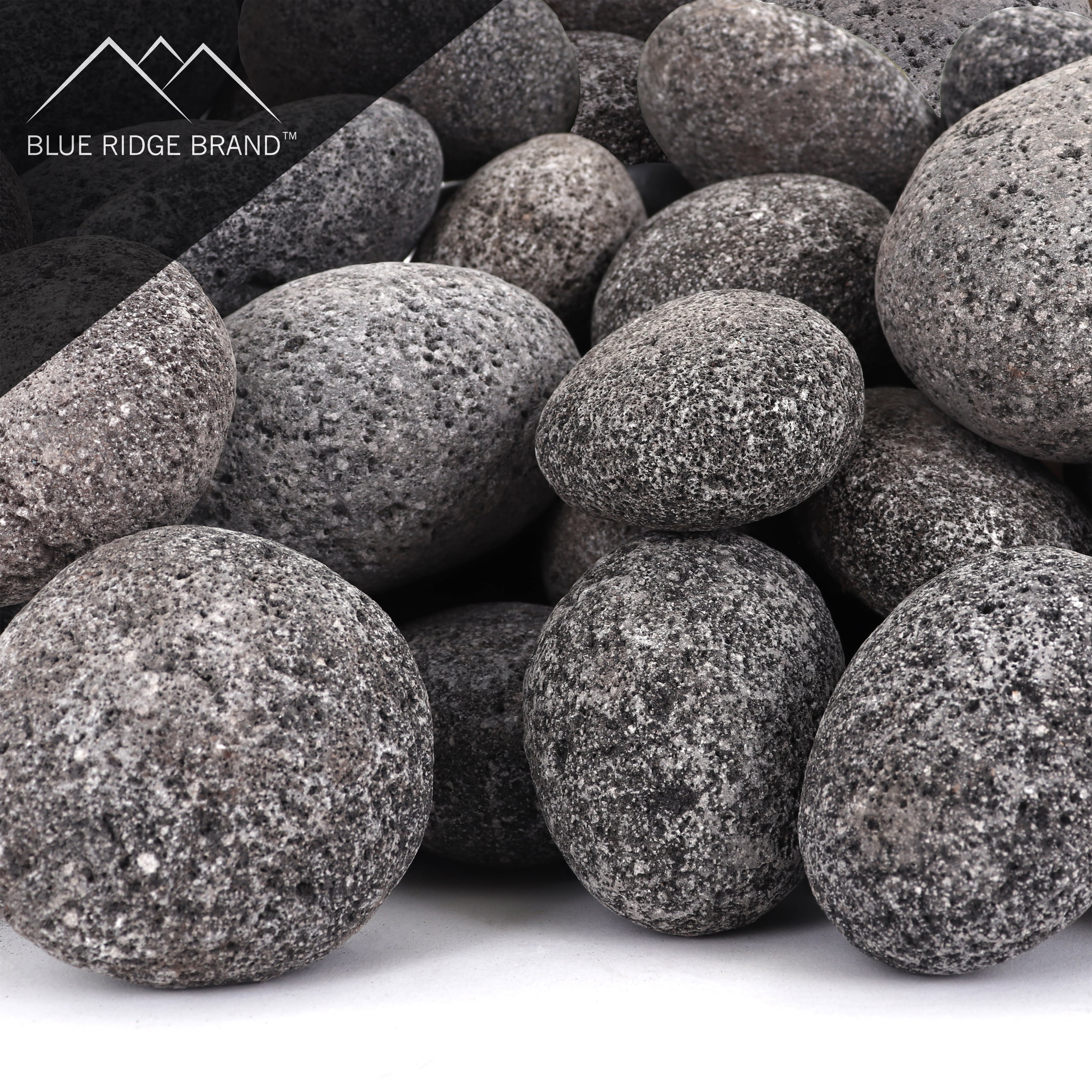 Blue Ridge Lava Rock - Black/Gray Pebbles, Garden Volcanic Rock ...