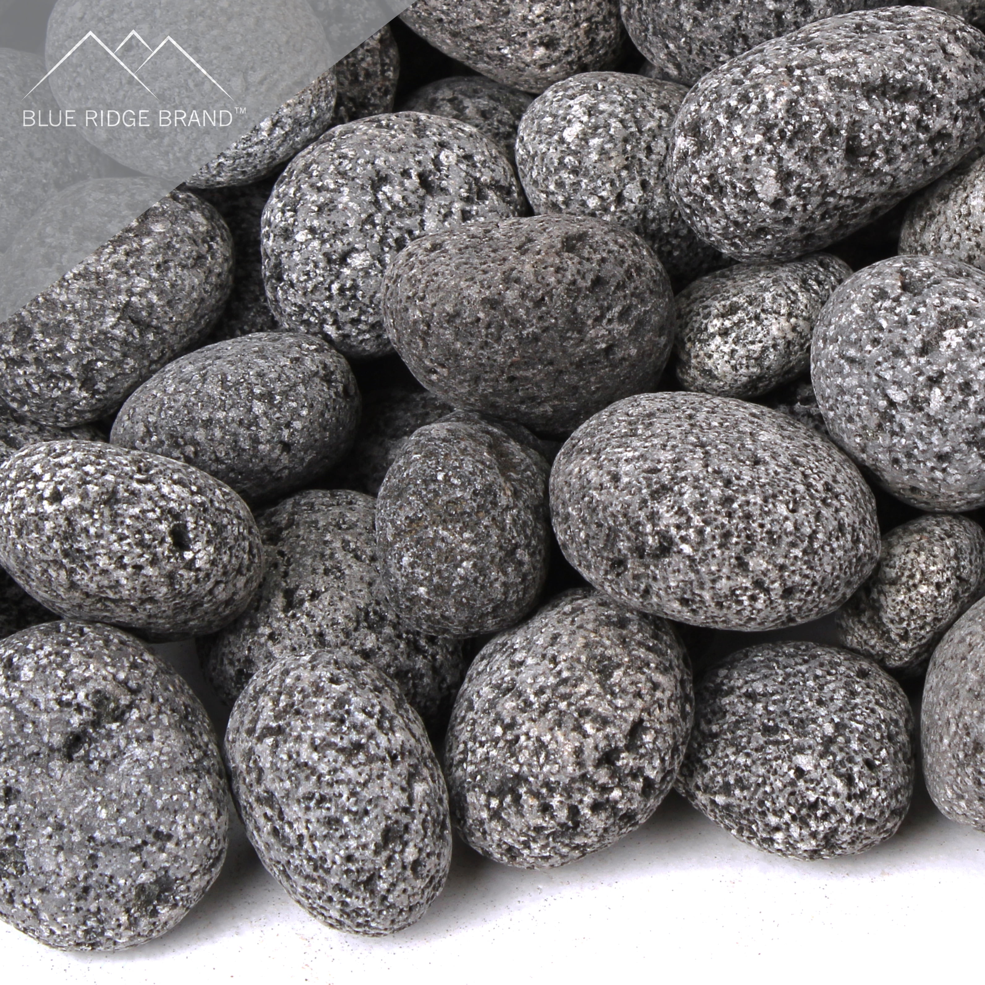 Blue Ridge Brand Lava Rock - Black/Gray Lava Pebbles - Volcanic Rock ...