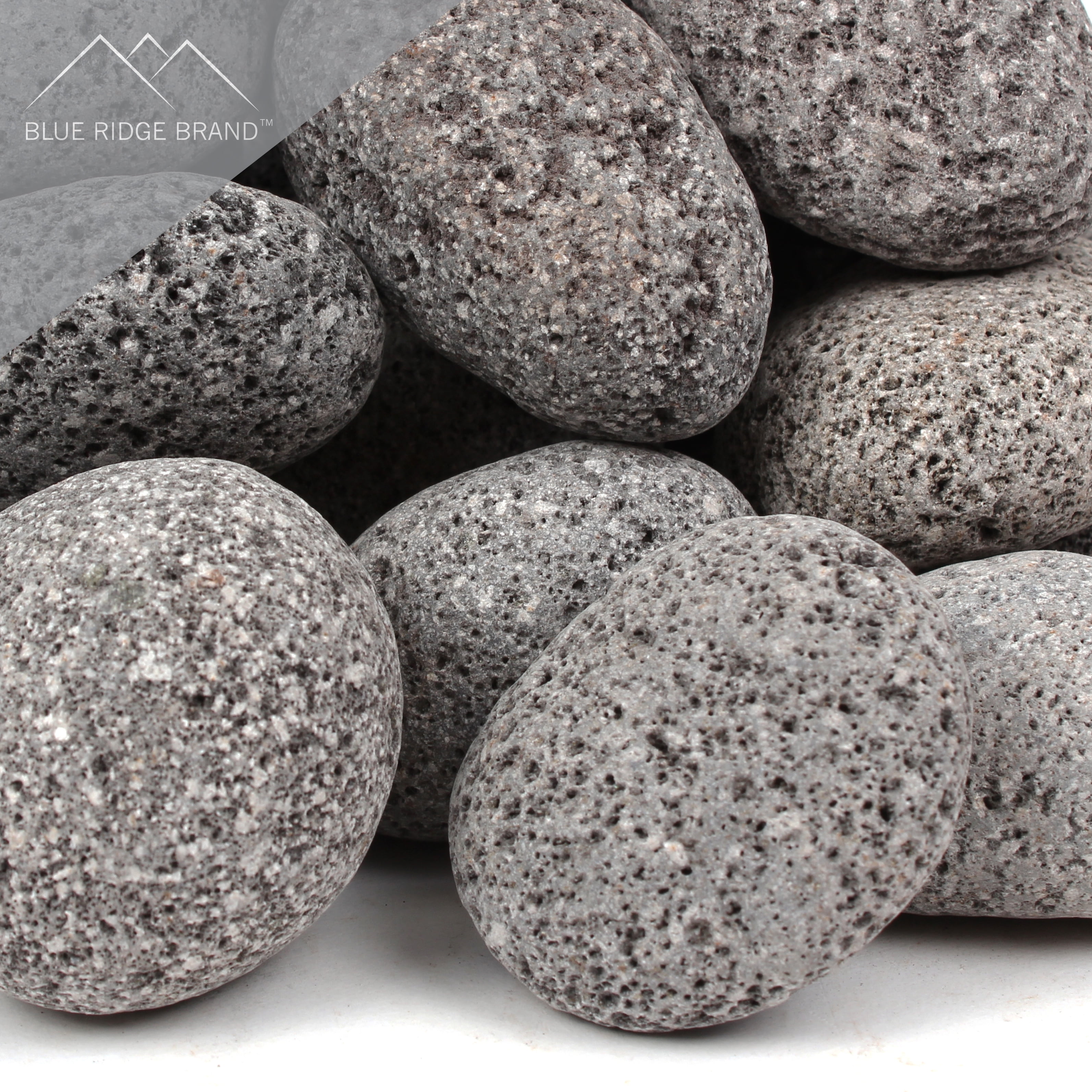 Blue Ridge Lava Rock - Black/Gray Pebbles - Volcanic Rock for ...