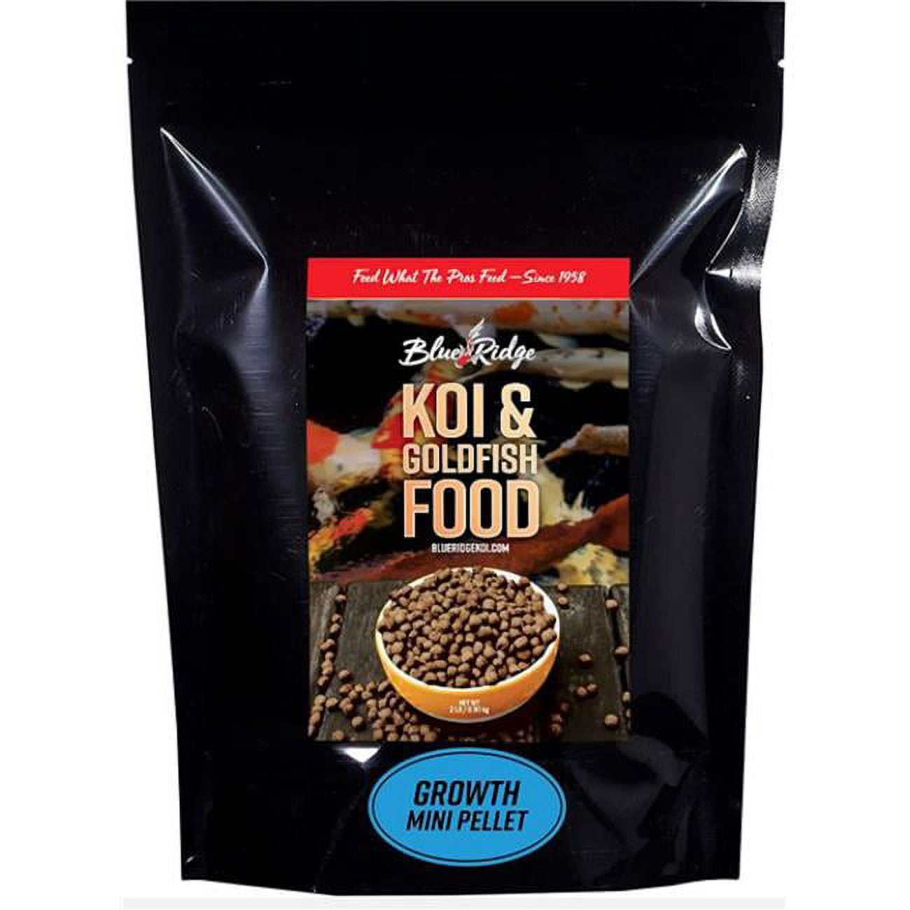 Blue Ridge Fish Hatchery 2 lbs Growth Formula Pellet Fish Food for Koi ...