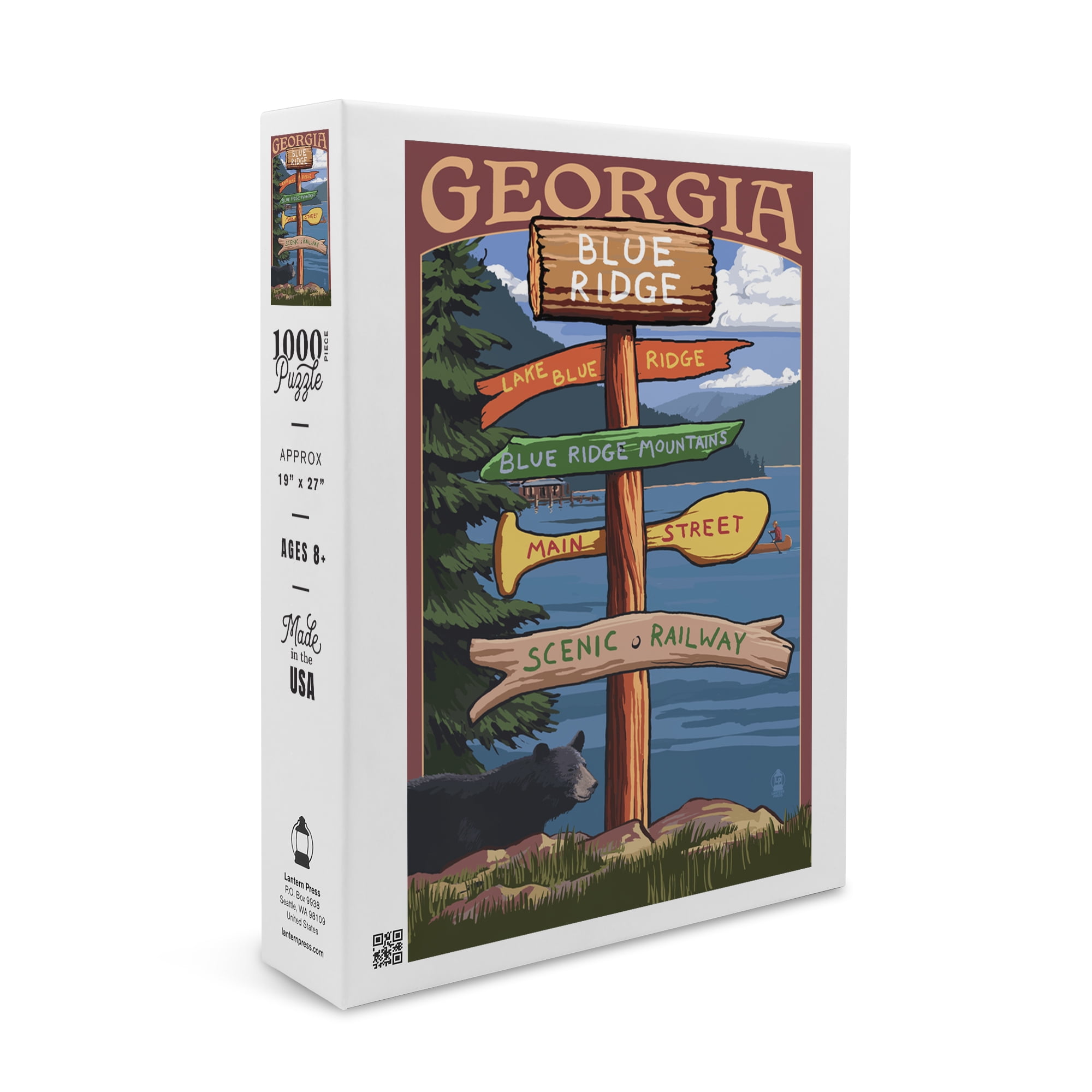 Blue Ridge, Georgia, Destination Signpost (1000 Piece Puzzle, Size ...