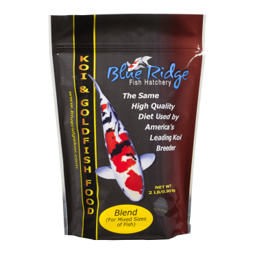Blue Ridge Color Rich Formula Koi & Goldfish Fish Food Pellets, 2 lb ...