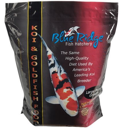 Blue Ridge Koi Fish Food 2lb - Koi Food Large 3/16" Growth Formula ...